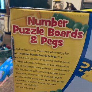 Lauri | Toys | Vintage Lauri Number Puzzle Boards And Pegs | Poshmark